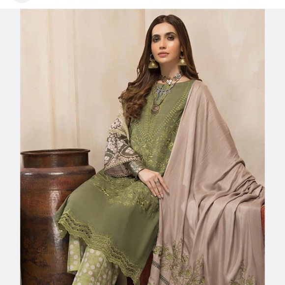 Dresses | Pakistani Brand New 3 Piece Full Embroidered Khadder Dress ...